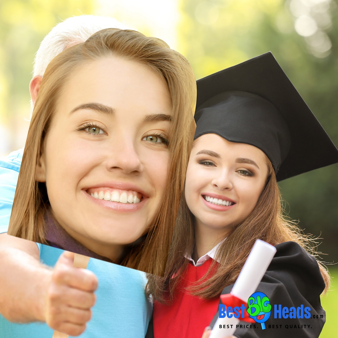 Graduation Best BIG Heads™ Cutouts, Face on a Stick, Graduation ...