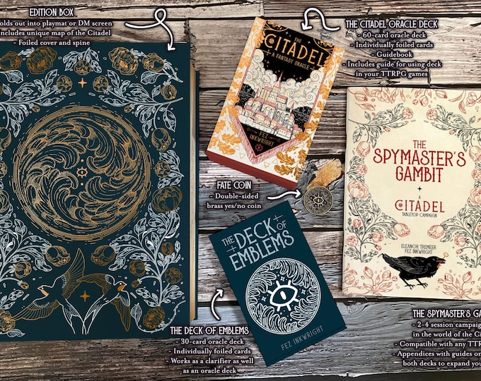 The Citadel Oracle Deck + Deck of Emblems * 2 Special Limited Edition ...