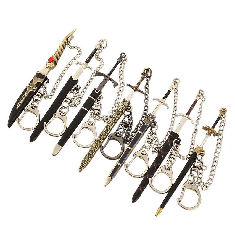 Game of Thrones Weapon Metal Keychains - Etsy