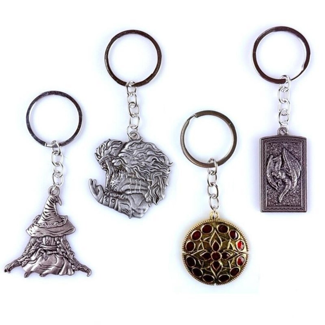 BULK PRE-ORDER: Elden Ring Talisman Metal Keychains, Godfrey Icon ...