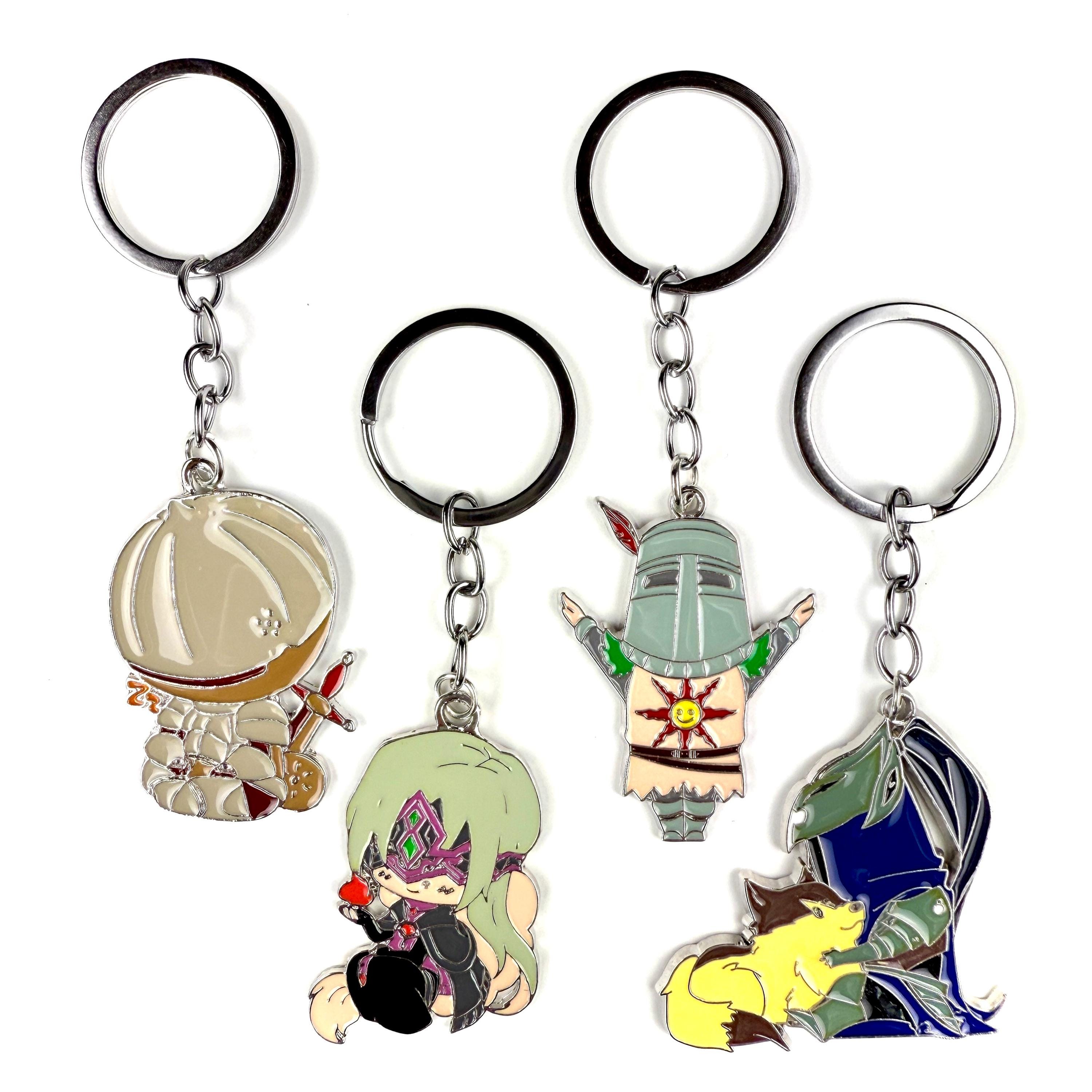 Dark Souls Metal Keychains: Solaire, Siegmeyer, Bloodborne Collectibles ...