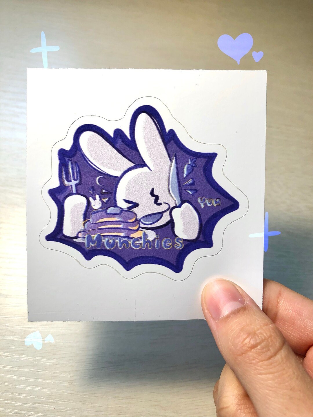 Munchies Bunny ~ Meme Cartoon Sticker ~ Cartoon Bunny ~ Grunge Sticker ...