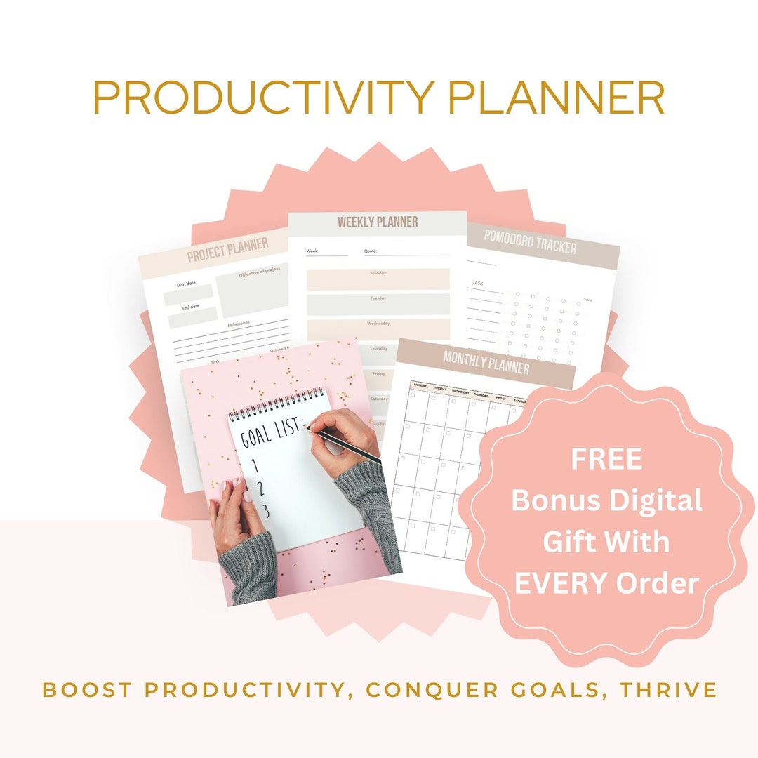 Maximize Productivity: Planner Powerhouse | Meeting Notes, Daily/weekly ...
