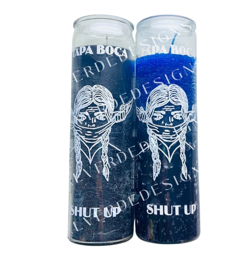 Shut up Glass Candle, Tapa Boca Vela - Etsy