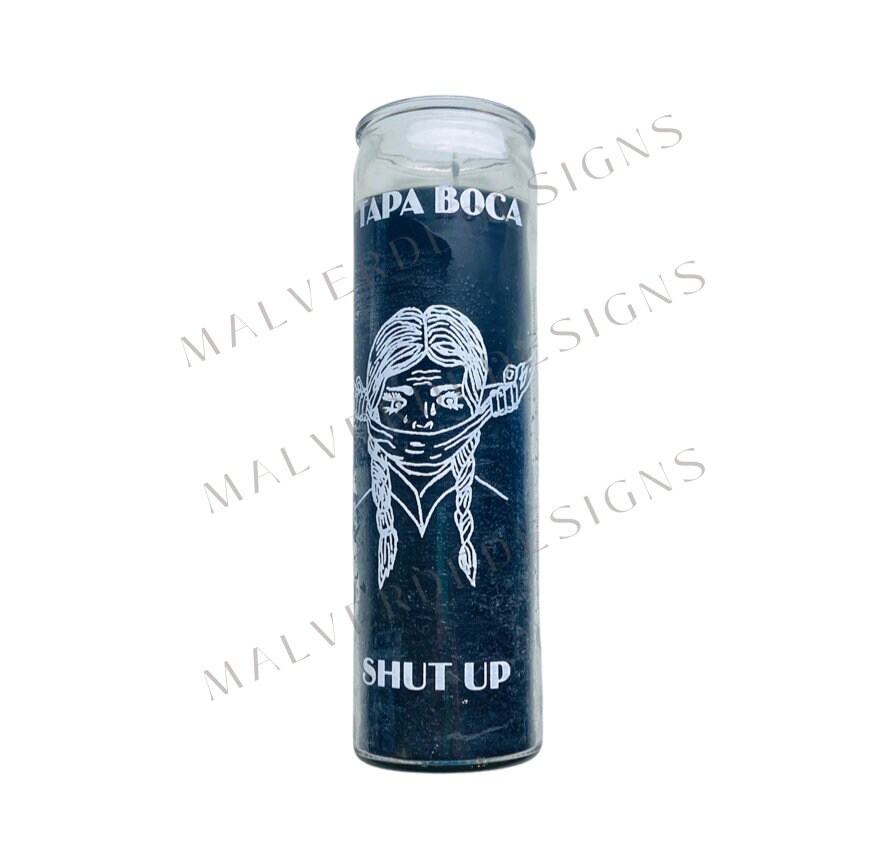 Shut up Glass Candle, Tapa Boca Vela - Etsy
