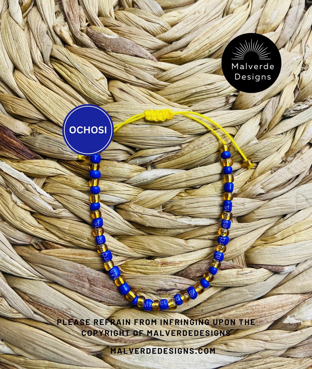 Ochosi Adjusatble Orisha Santeria Eleke Bracelet, Protection Bracelet ...