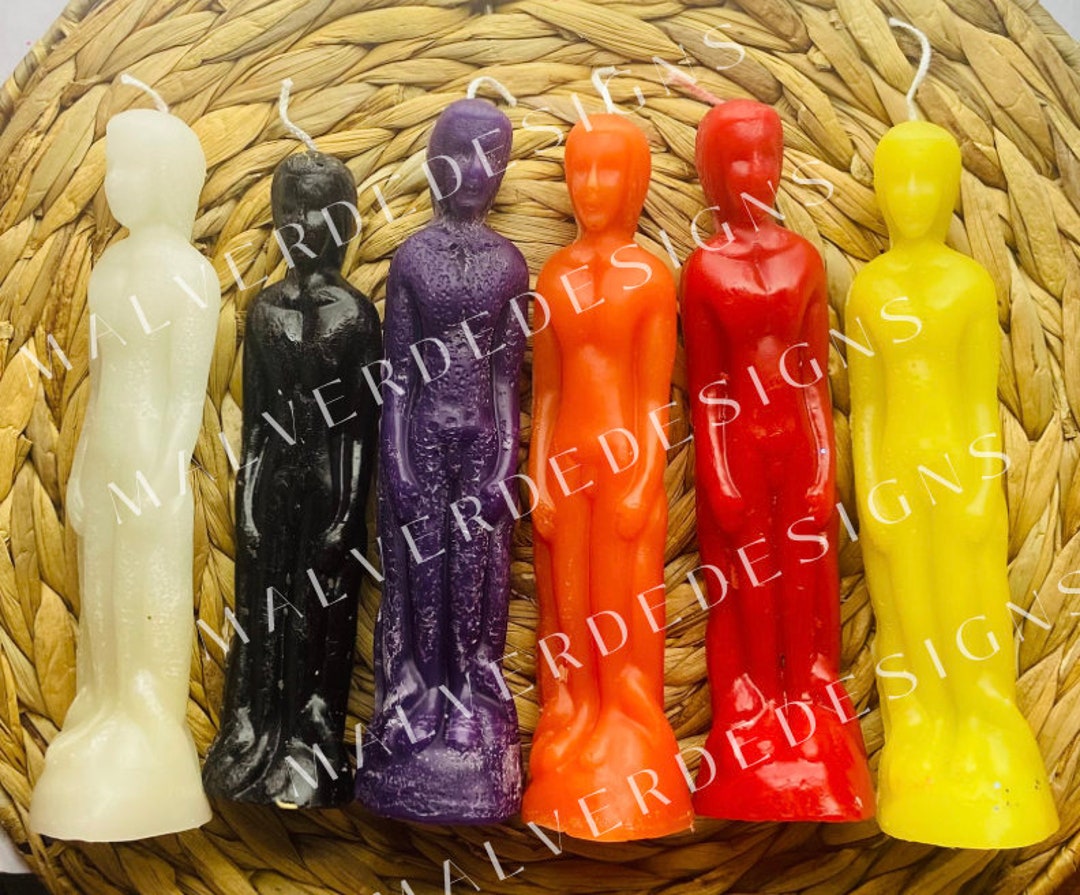 Male Figure Spell Candles,spell Candles, Witchcraft/cleansing,velas De ...