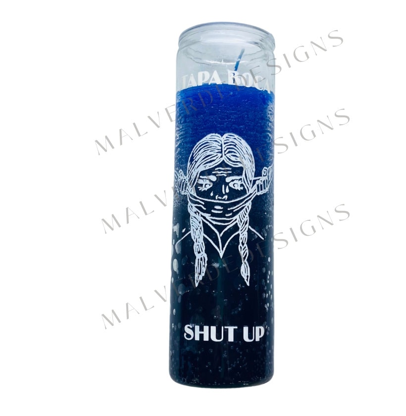 Shut up Glass Candle, Tapa Boca Vela - Etsy