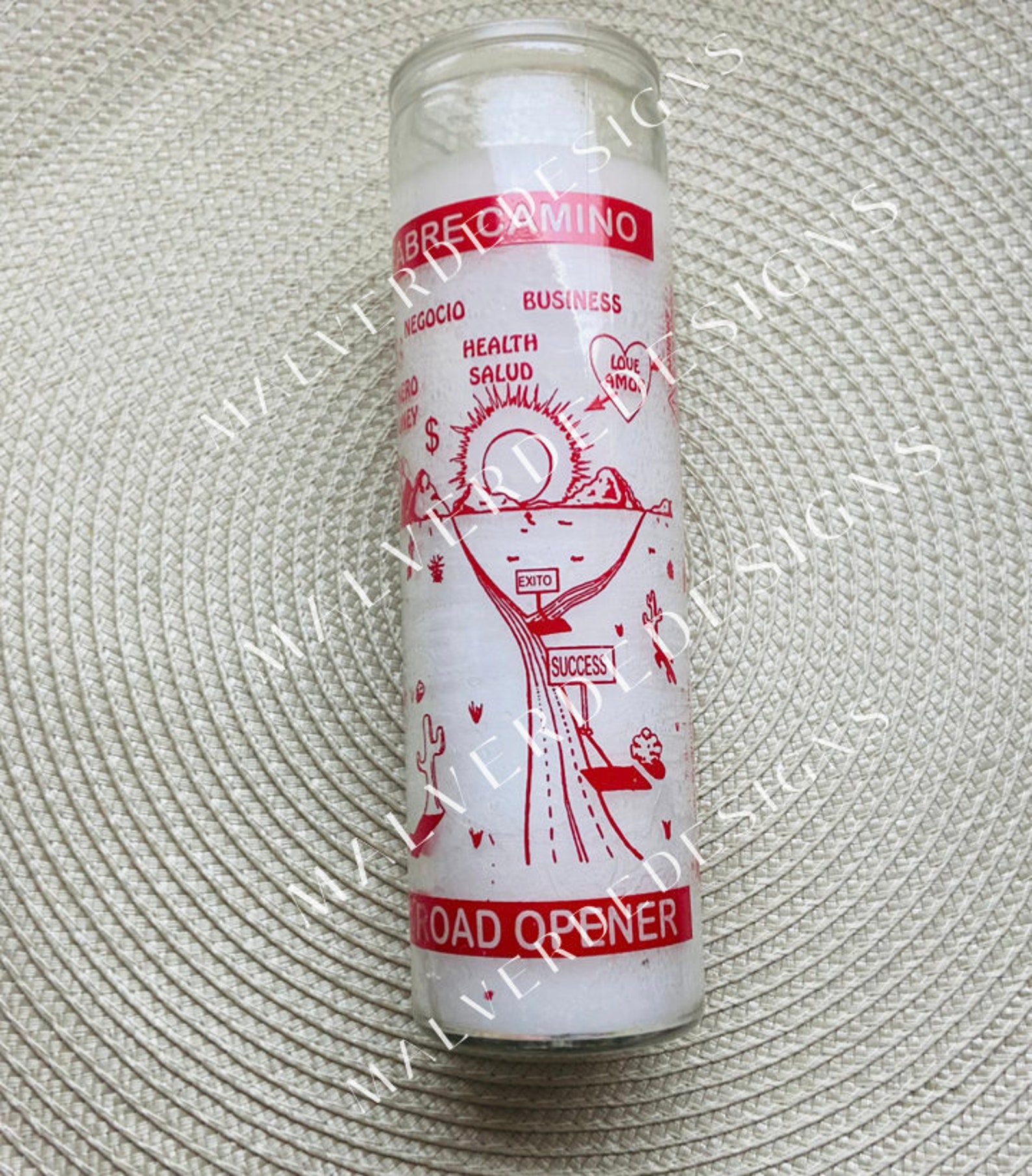 Road Opener Glass Candle,prosperity, Abre Caminos Vela - Etsy
