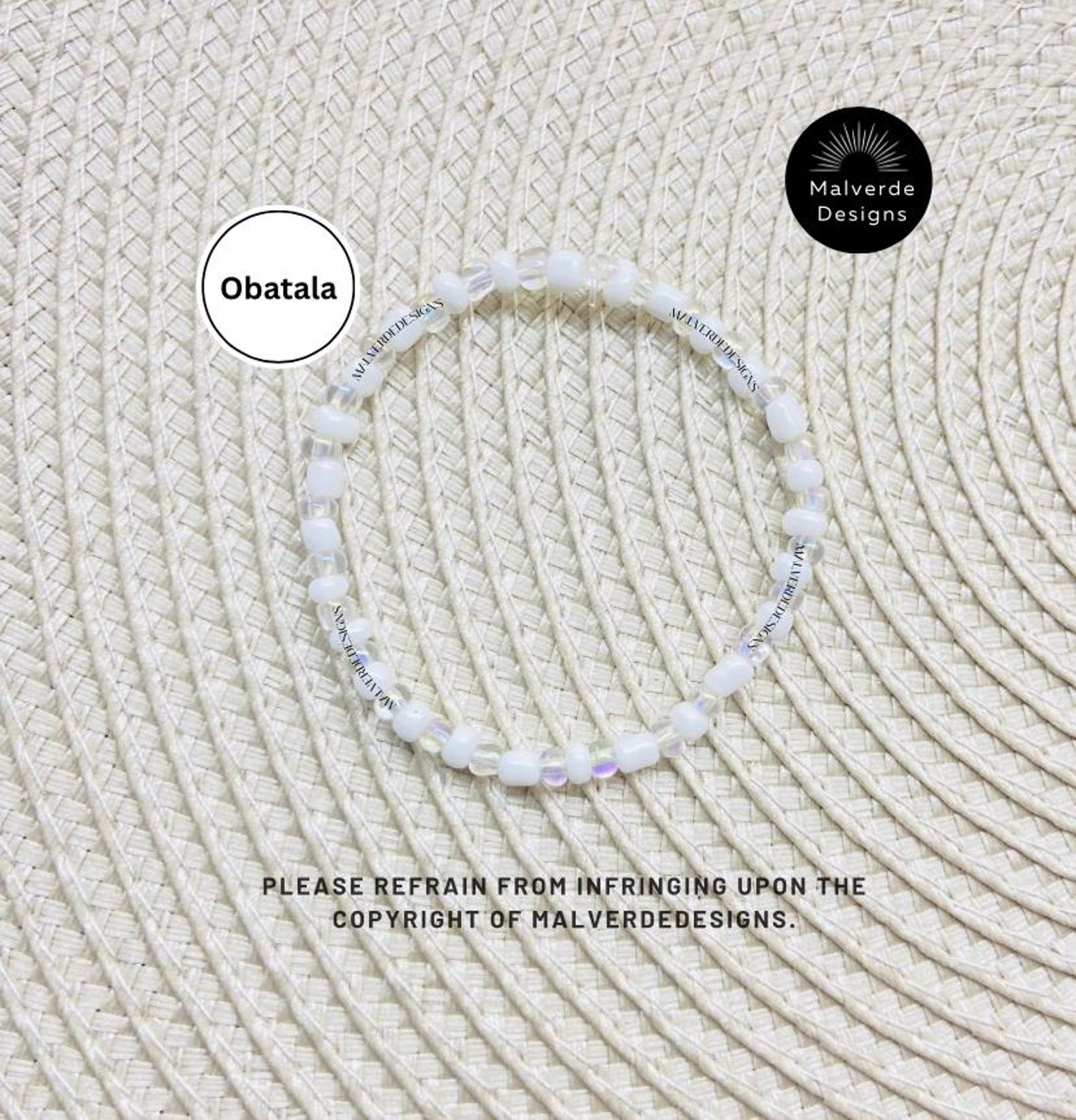 Orisha Santeria Eleke Bracelet, Obatala, Ogun, Orula, Yemaya, Elegua ...
