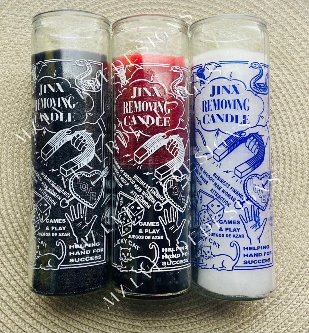Jinx Removal Candle/remover El Mal Vela - Etsy