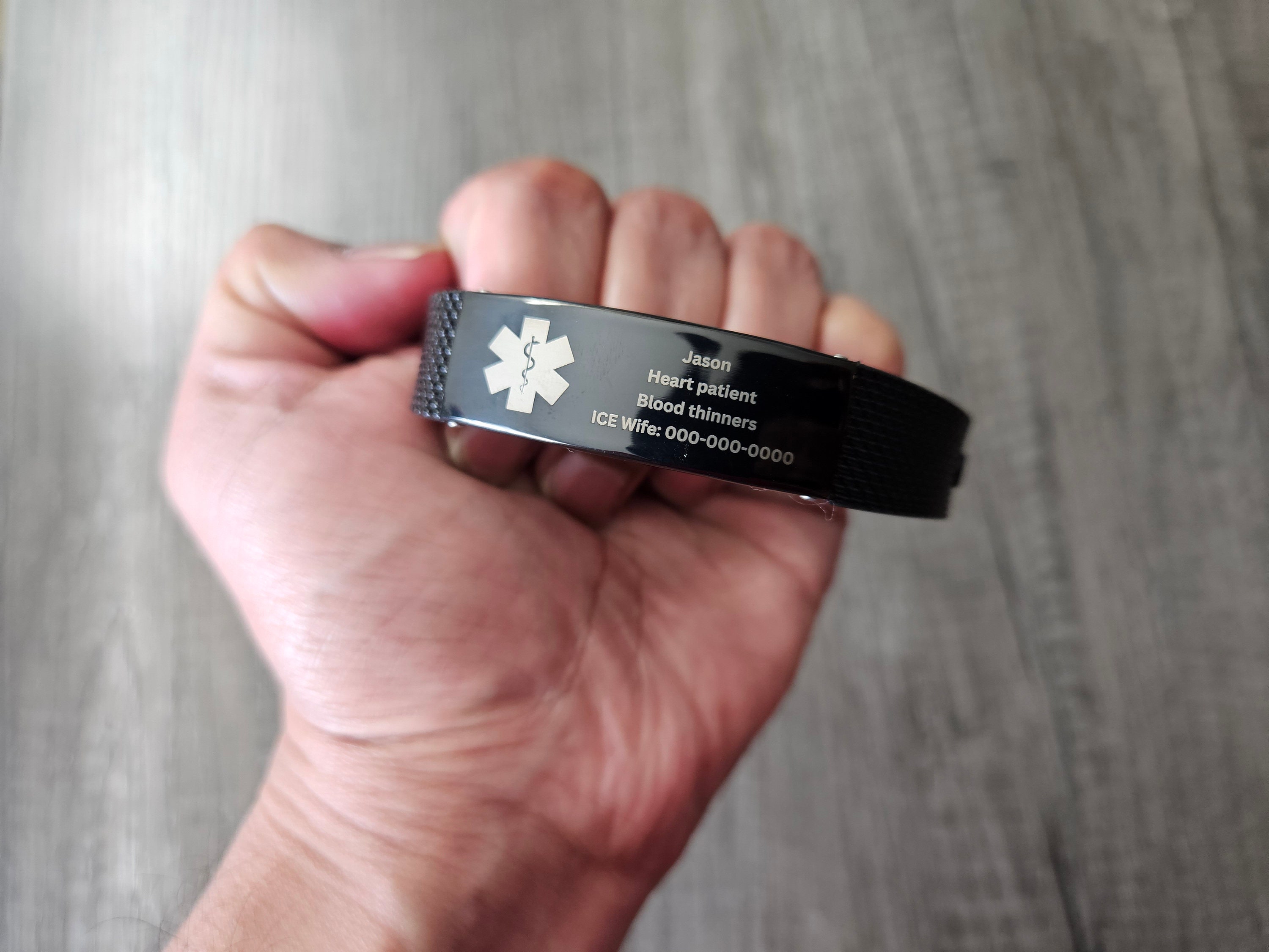 Personalized Medical Alert Braceletcustomized Medical ID - Etsy