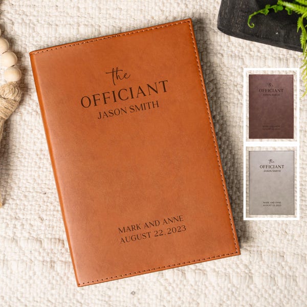 Wedding Officiant Binder - Etsy