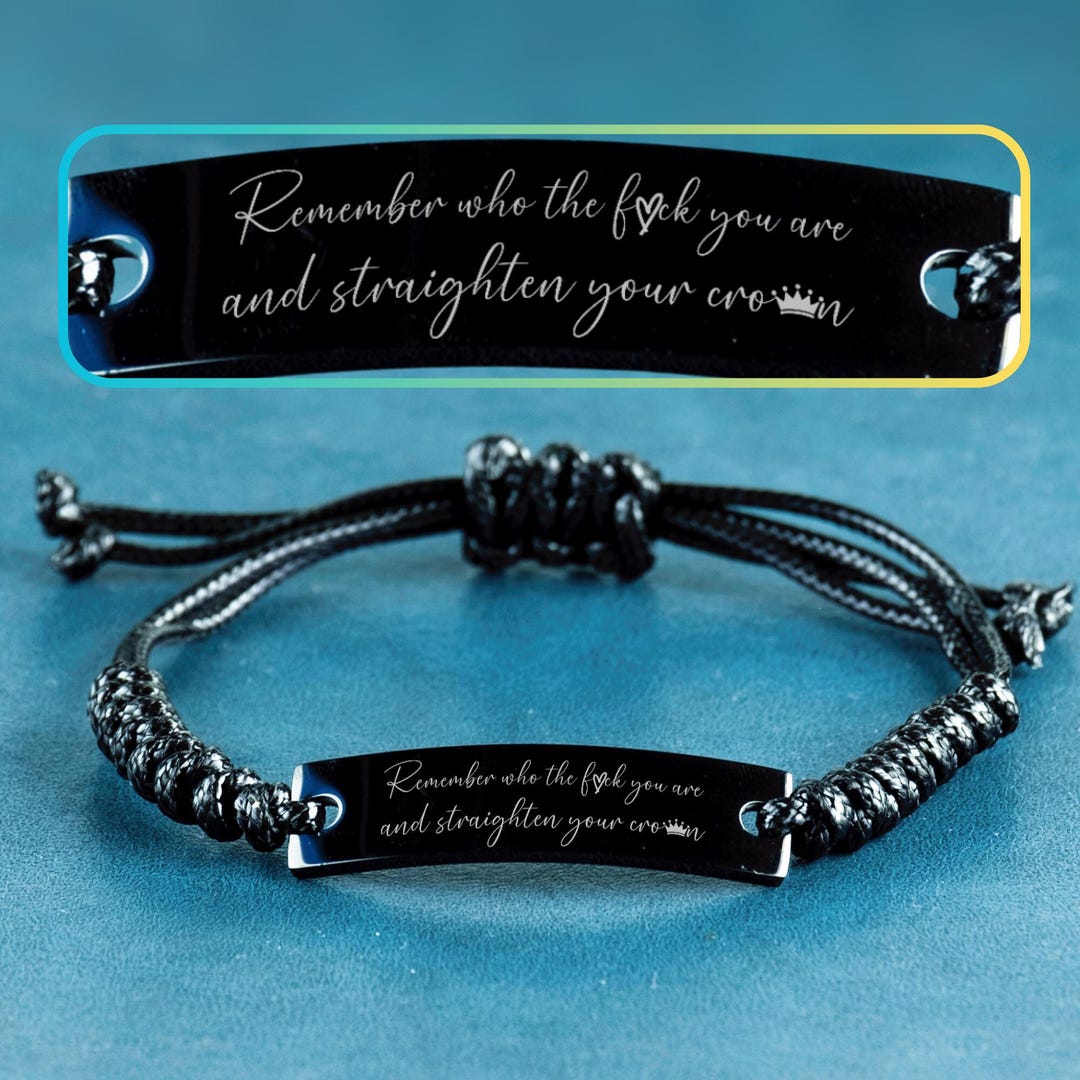 Self Reminder Bracelet, Remember Who You Are, Self Love, Inspirational ...