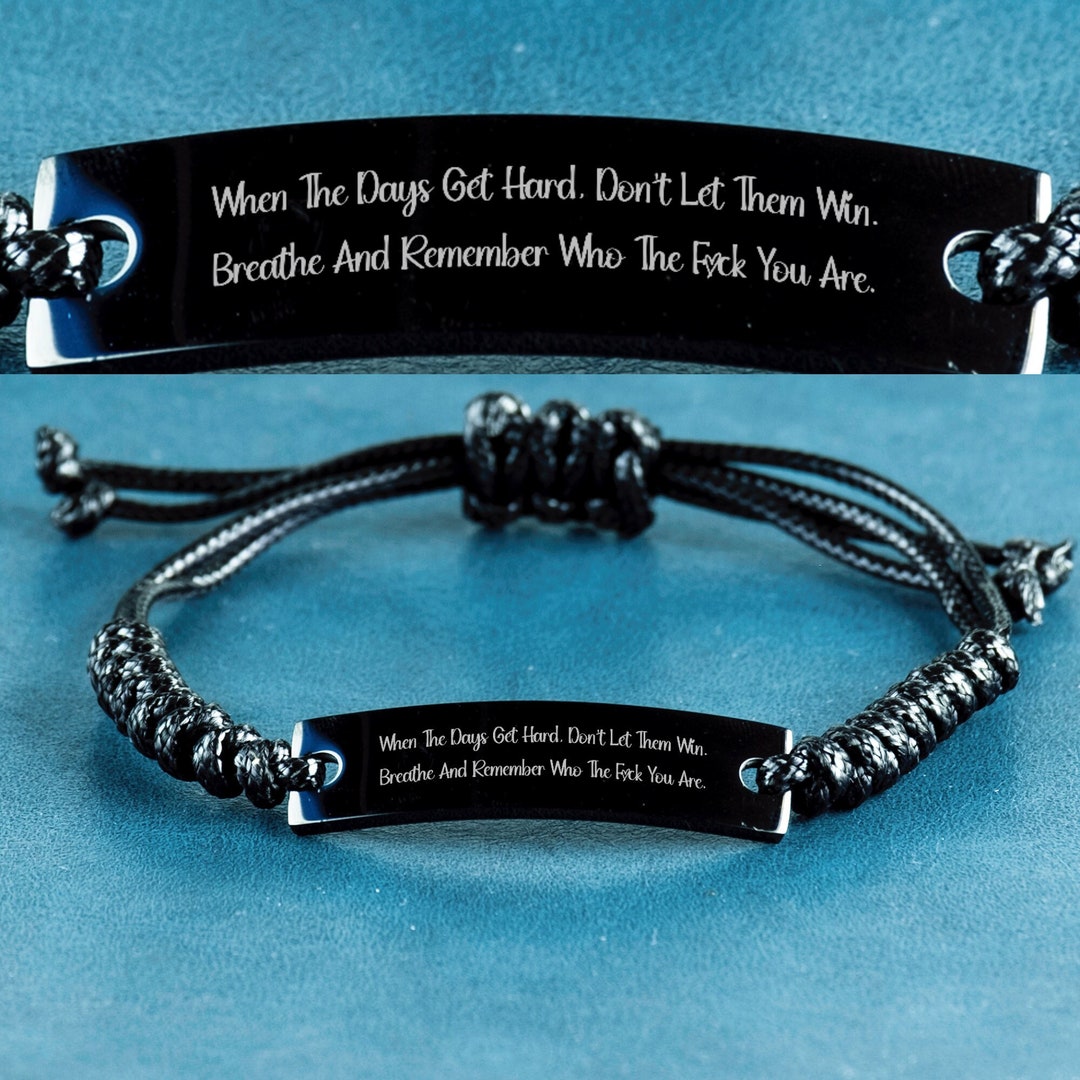 Self Reminder Bracelet, Remember Who You Are, Self Love, Inspirational ...