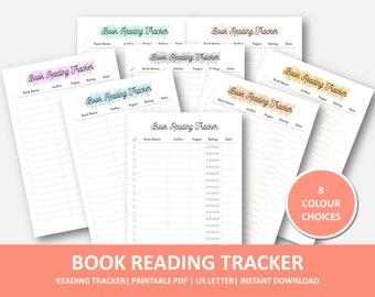 Book Review Reading List, Printable and Fillable PDF Versions, Kids ...