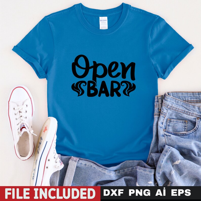 Open Bar Sign Svg, Open Bar Svg, Bar Svg, Wedding Sign Svg, Party Sign ...