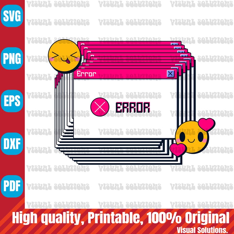 Error Message Svg, Error Tshirt Print Png, Svg, Dxf, Jpg, Popular Svg ...