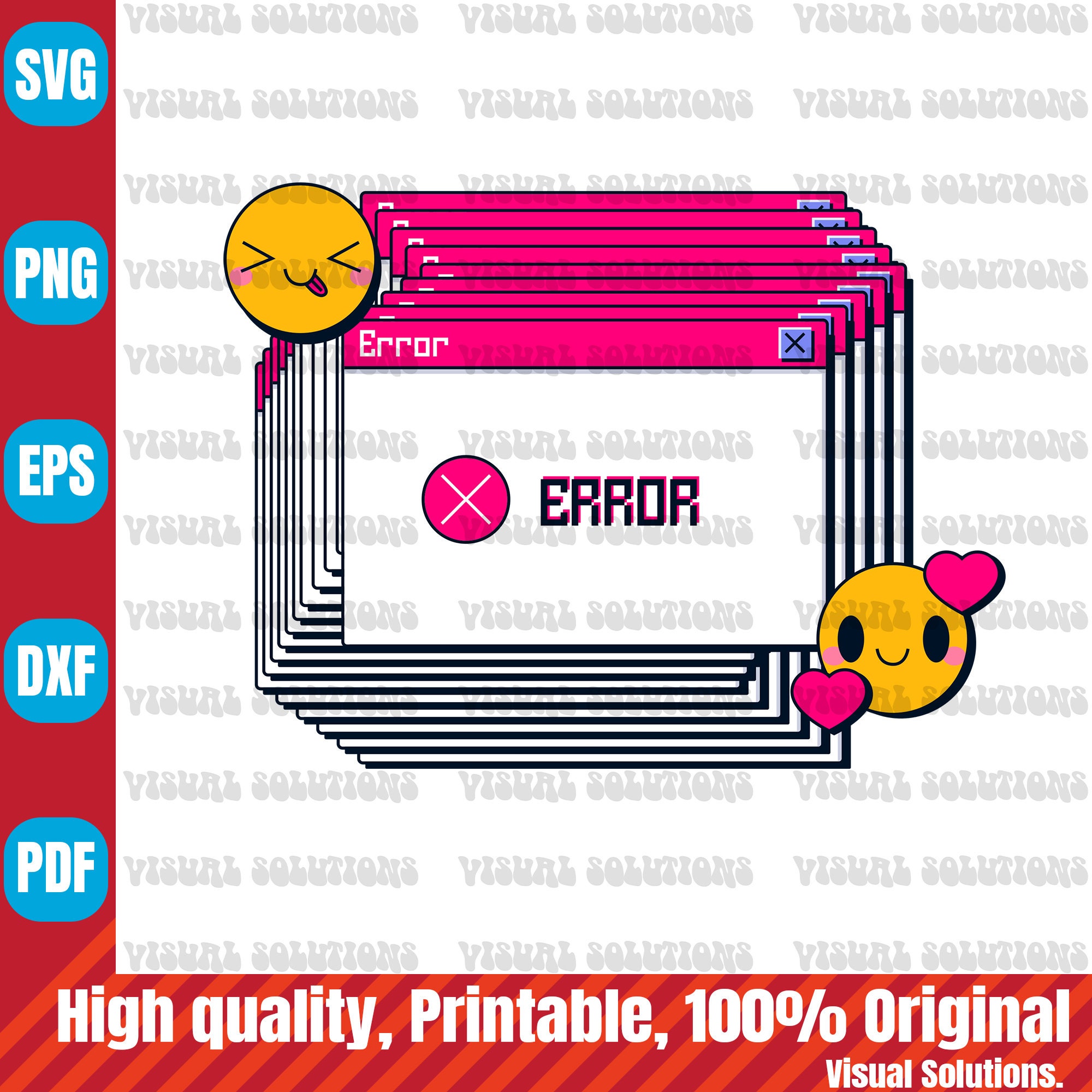 Error Message Svg, Error Tshirt Print Png, Svg, Dxf, Jpg, Popular Svg ...