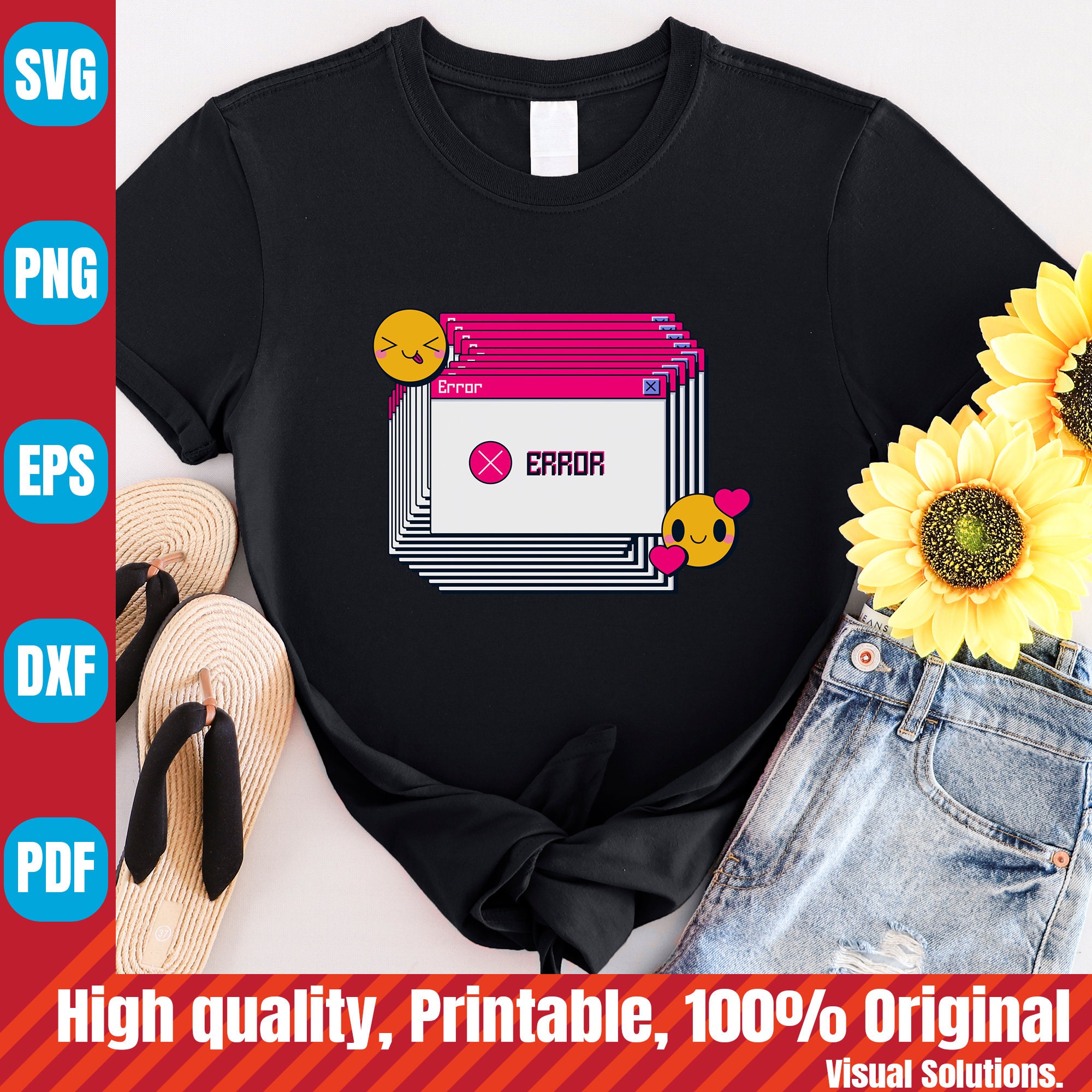 Error Message Svg, Error Tshirt Print Png, Svg, Dxf, Jpg, Popular Svg ...