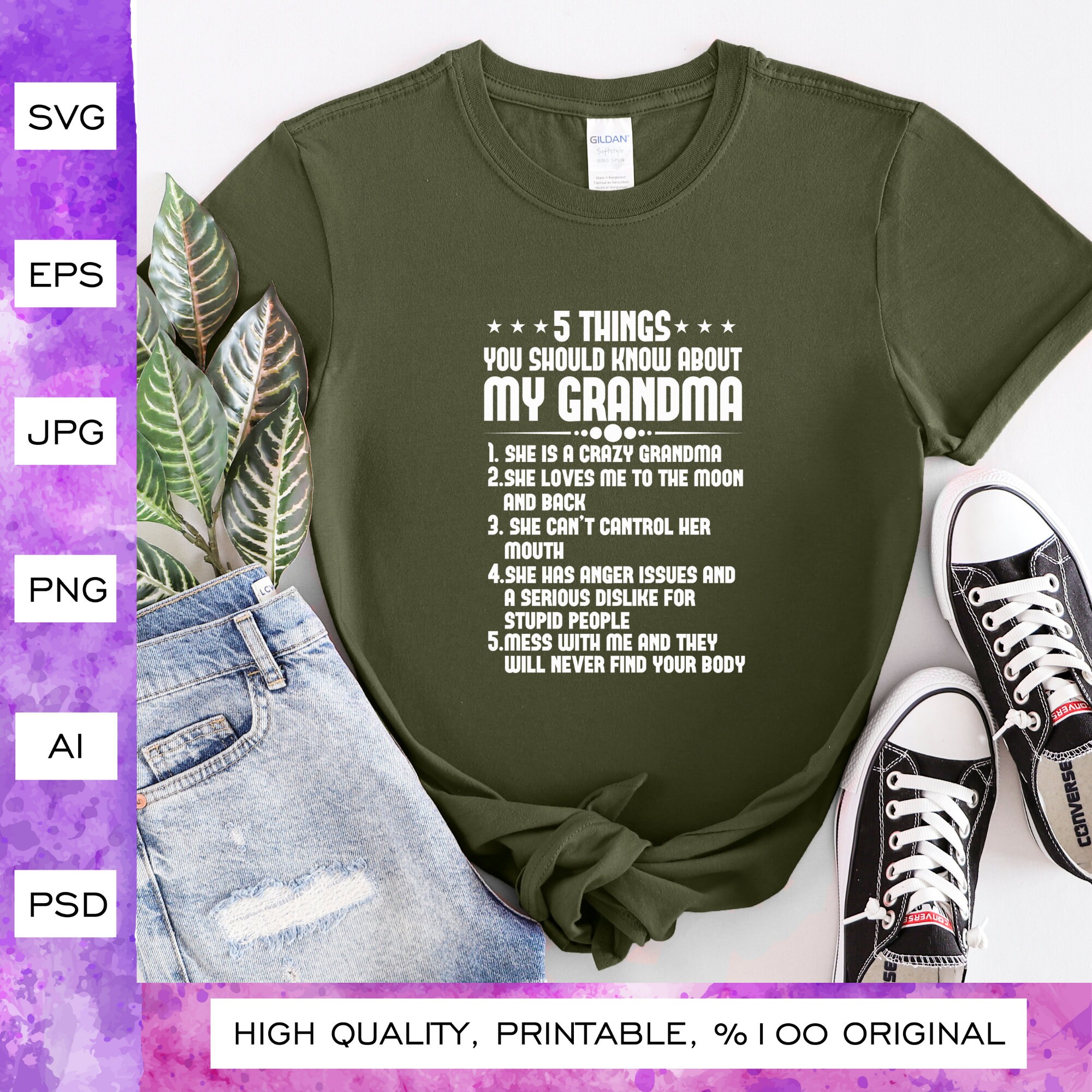 Thinks You Should Know About My Grandma Svg Grandma Svg - Etsy