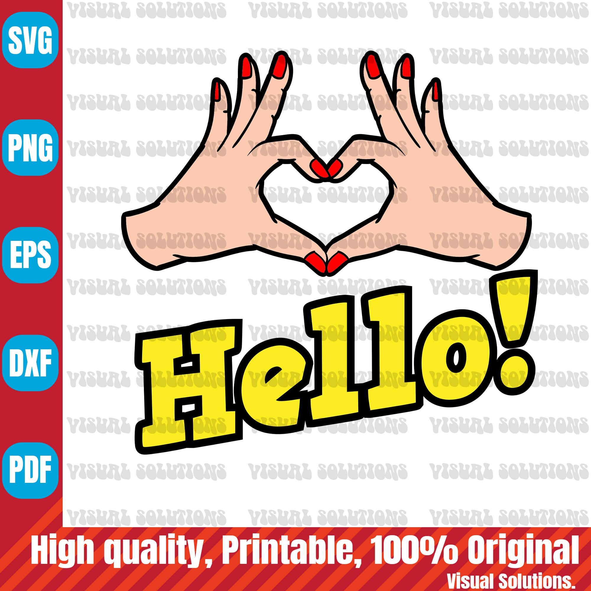 Love Hand Sign SVG, Cutie Love Hand Sign Png, Svg, Dxf, Jpg, Sign ...