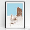 Polignano a Mare Italy Illustration Travel Print Poster - Etsy
