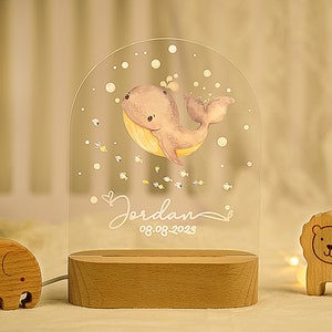 Custom Name Night Light Gifts, Personalized Baby Night Lights, Baby ...