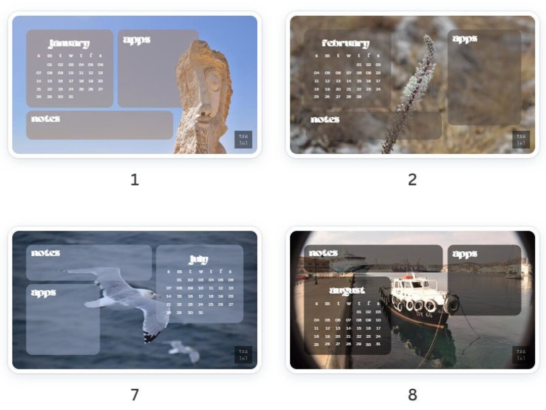 2024 Desktop Wallpaper Package - Etsy