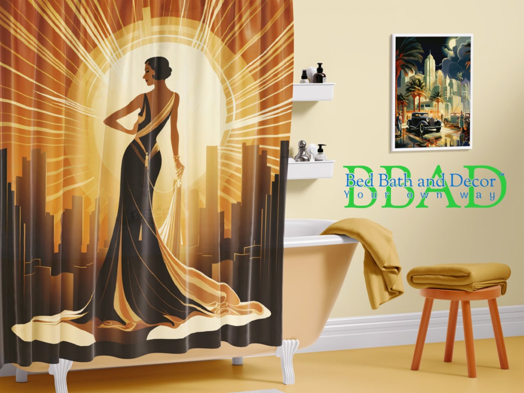 1920s Vintage Flapper Style Curtain Elegant Art Deco Timeless Classic ...