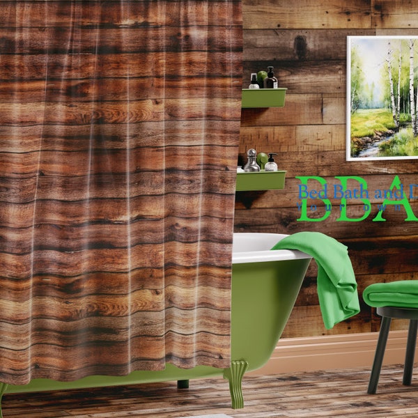Rustic Shower Curtain - Etsy