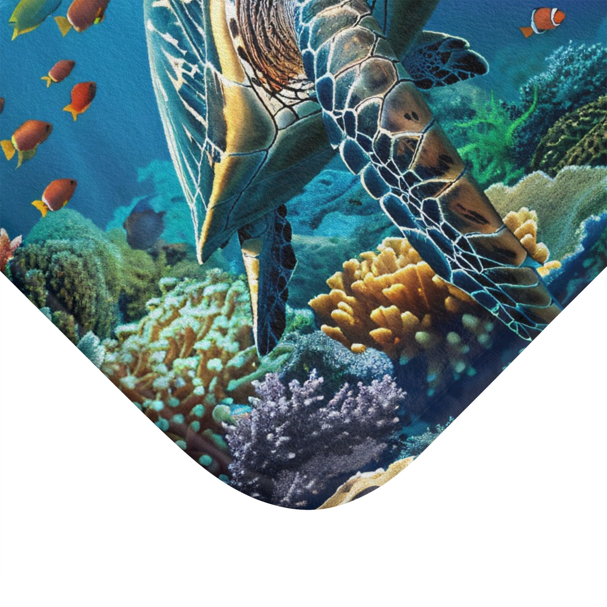 Sea Turtle Bath Mat Ocean Theme Bathroom Decor, Nautical Non-slip Rug ...