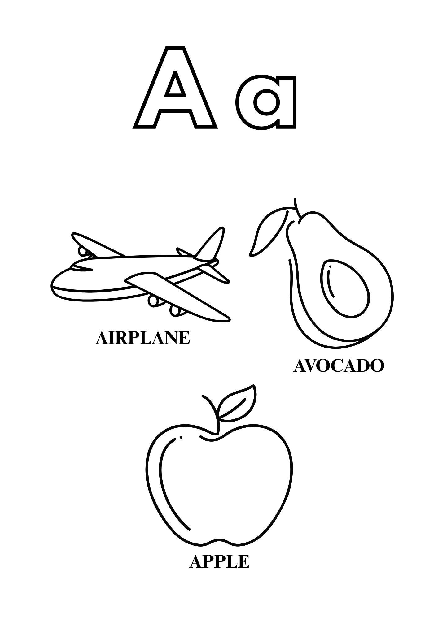 ABC Coloring Book for Kids-printable Alphabet Activity (A-Z) - Etsy