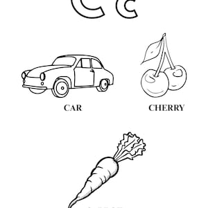ABC Coloring Book for Kids-printable Alphabet Activity (A-Z) - Etsy