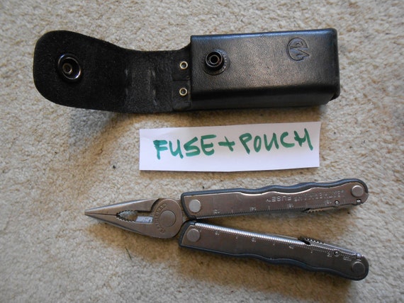 Leatherman Fuse in Original Leather Pouch. as Found Great Condition Needs a Clean. Vintage Collectable Display Great User Item Camping Etc. Etsy Israel