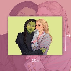 Wicked - Gelphie - Glinda and Elphaba Art Print - Etsy