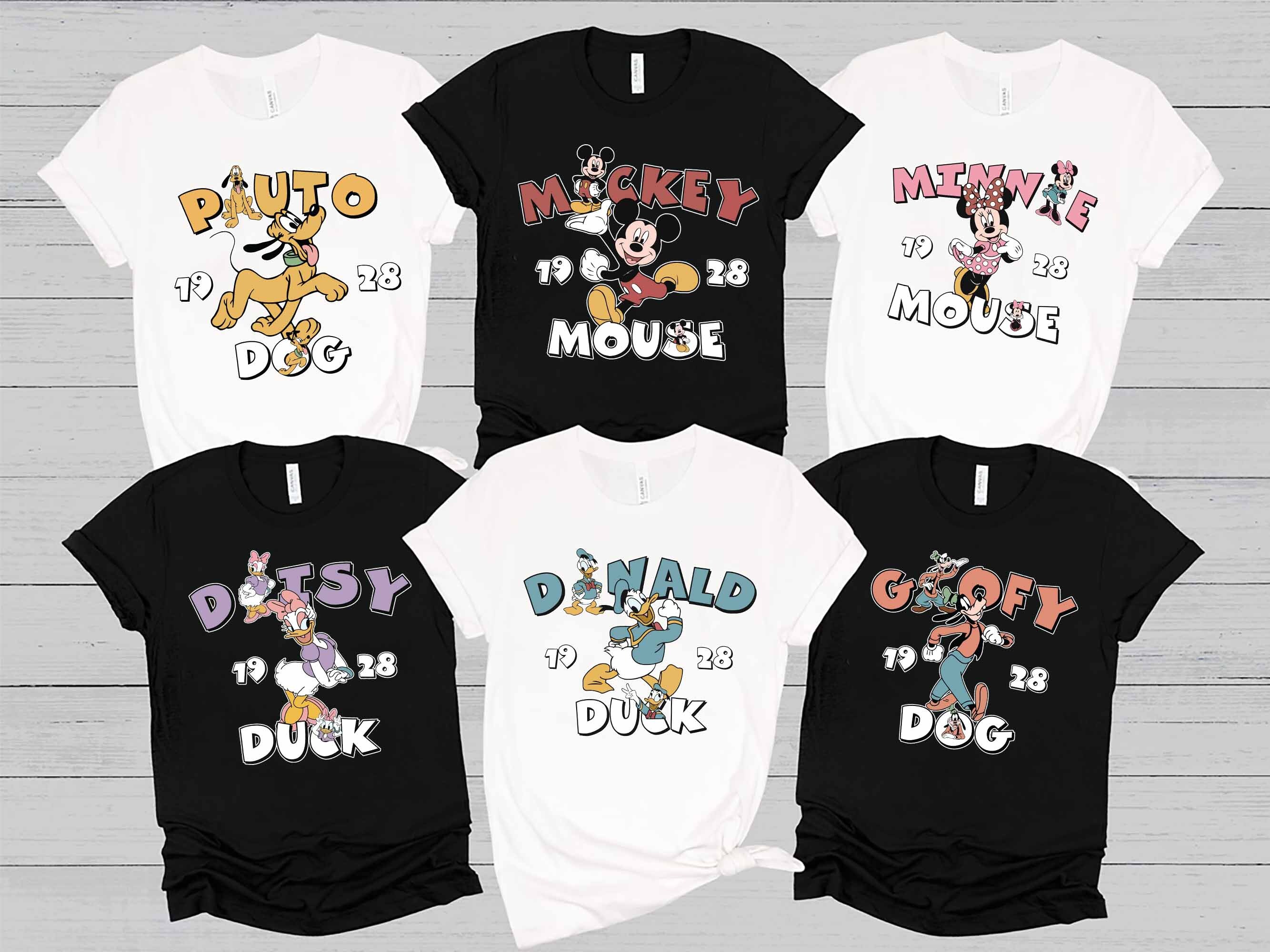 Retro 90s Disney Mickey and Friends Characters Squad Family - Etsy