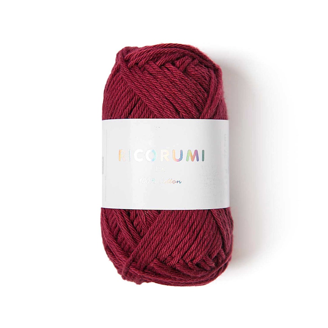 Ricorumi DK Cotton Yarn / Rico Design Creative Ricorumi DK 030 Burgundy ...