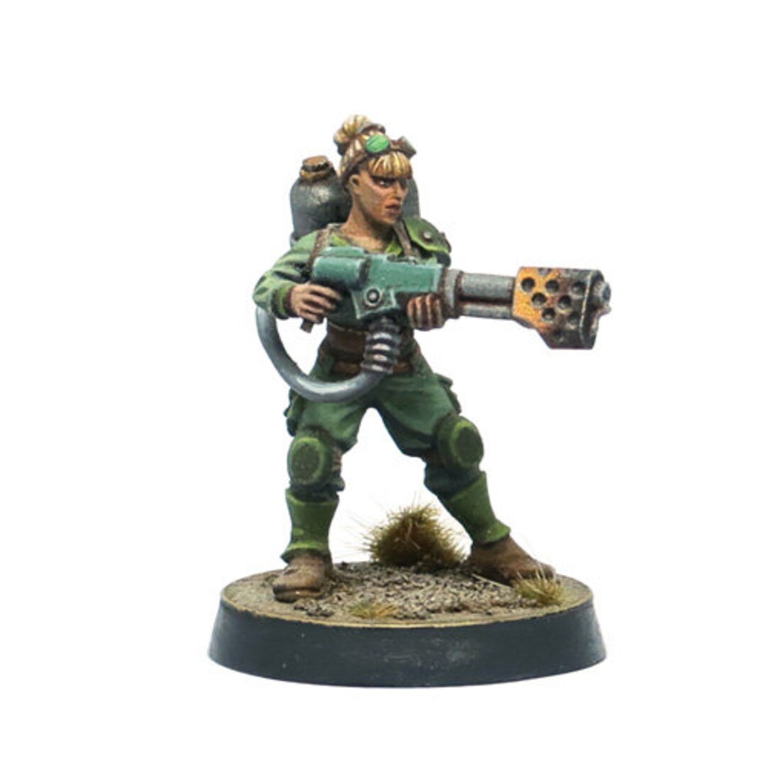 Grimdark Female Guard Flamethrower Miniature 28mm Resin - Etsy