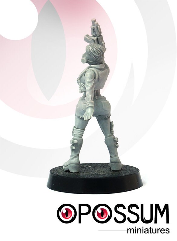 Female Raider Miniature, 28mm Post-apocalypse - Etsy
