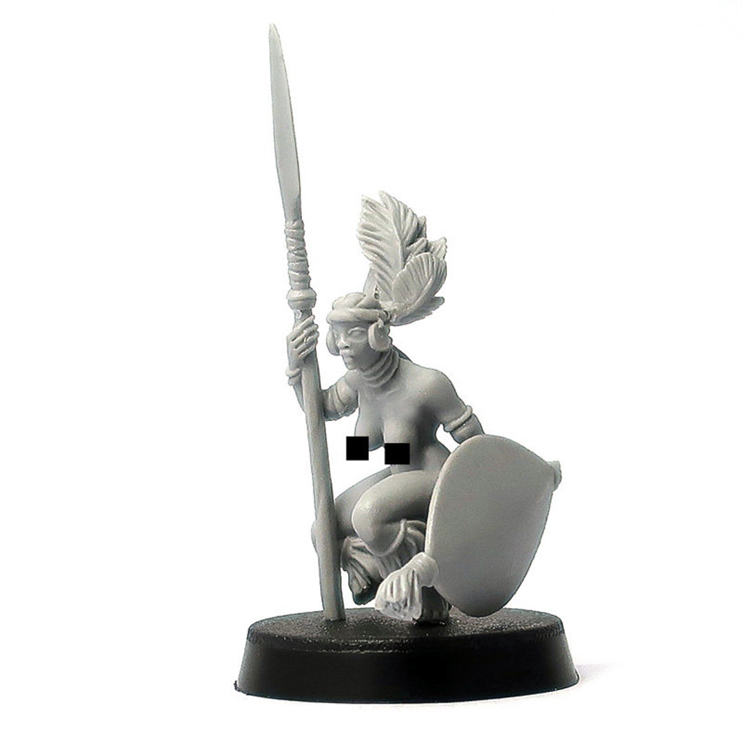 Tribal African Amazon Miniature, 28mm Fantasy - Etsy