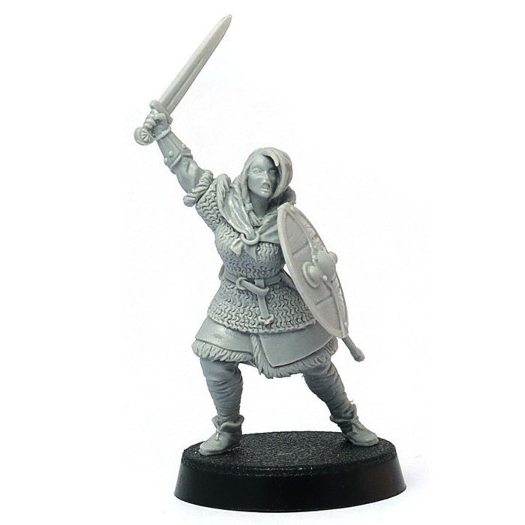Female Viking Warrior Miniature, 28mm Resin - Etsy