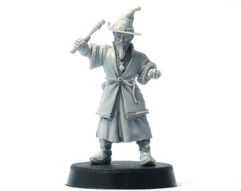 Human Wizard Premium Dnd Miniature Mini 28mm to 100mm Warlock Mage ...