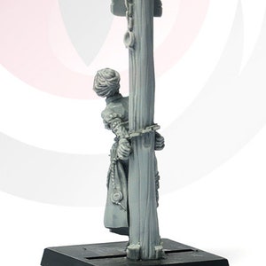 Woman at Pillory Miniature 28mm - Etsy