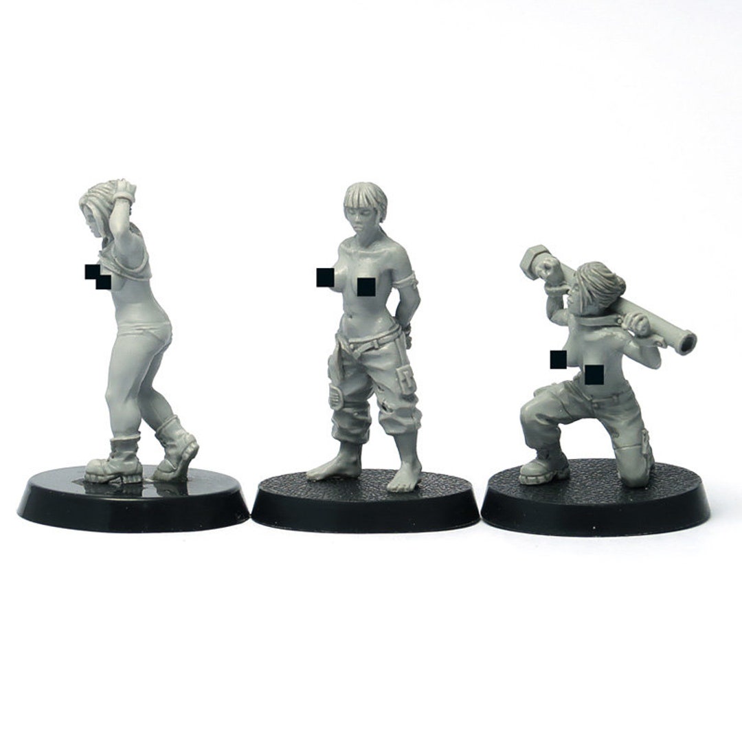 Female Prisoner Miniature Set, 28mm Sci-fi, Grimdark - Etsy