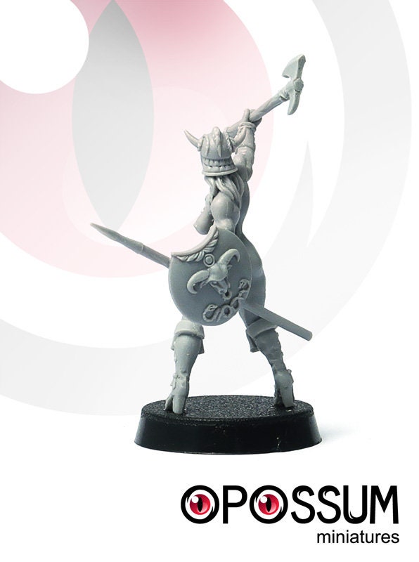 Female Barbarian Miniature, 28mm Fantasy - Etsy