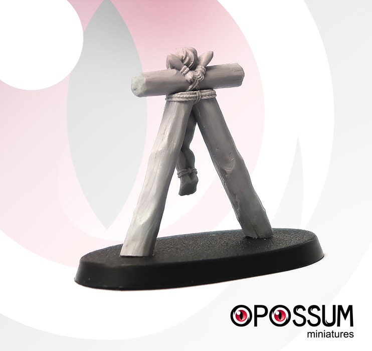 Female Slave on Pillory Miniature, 28mm Fantasy Bdsm Tabletop Figure - Etsy