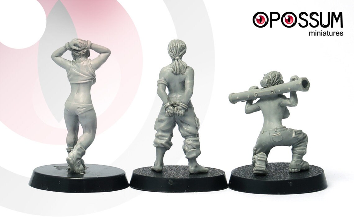 Female Prisoner Miniature Set, 28mm Sci-fi, Grimdark - Etsy