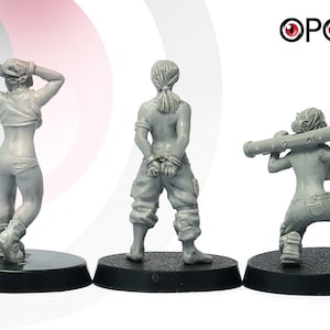 Female Prisoner Miniature Set, 28mm Sci-fi, Grimdark - Etsy