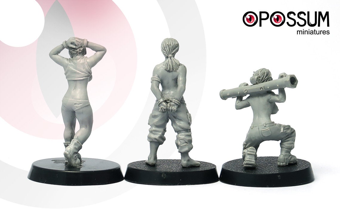 Female Prisoner Miniature Set, 28mm Sci-fi, Grimdark - Etsy